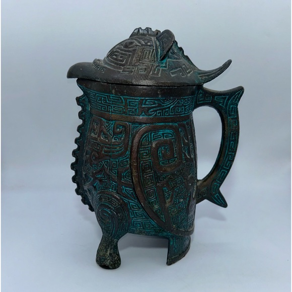 Accents | Vintage James Mont Asian Chinese Verdigris Design Water ...